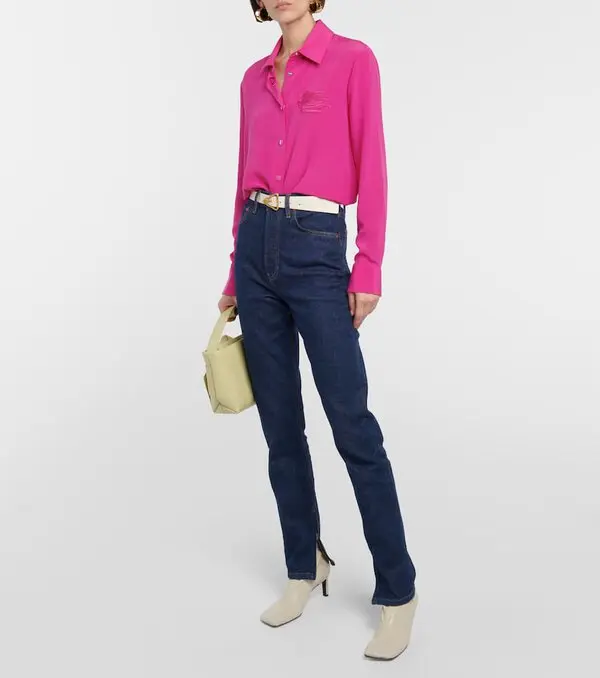 RE/DONE Super High Drainpipe Slim Jeans