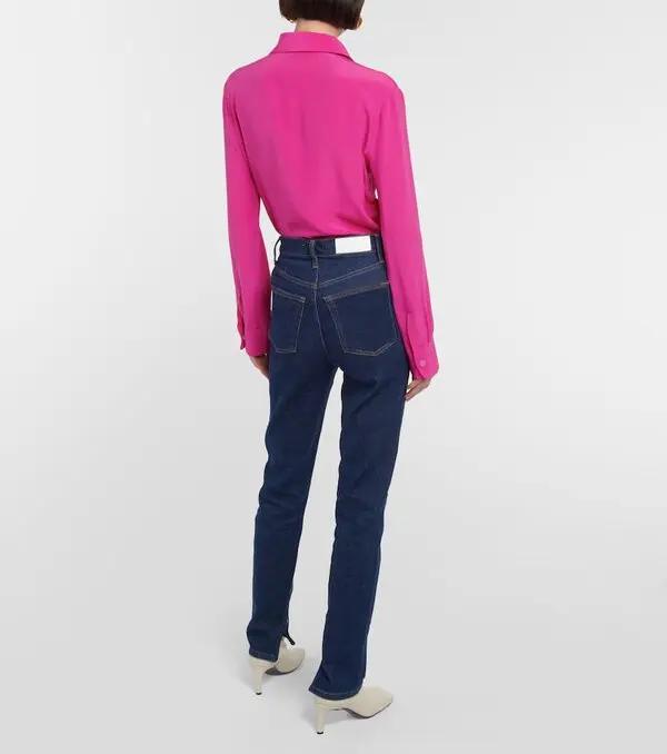 RE/DONE Super High Drainpipe Slim Jeans
