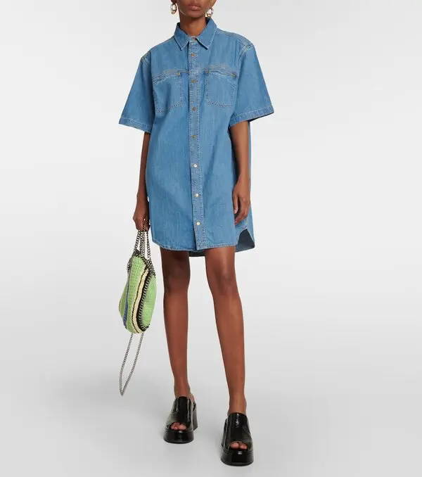 designer denim shirt dress Denim Shirt Dress