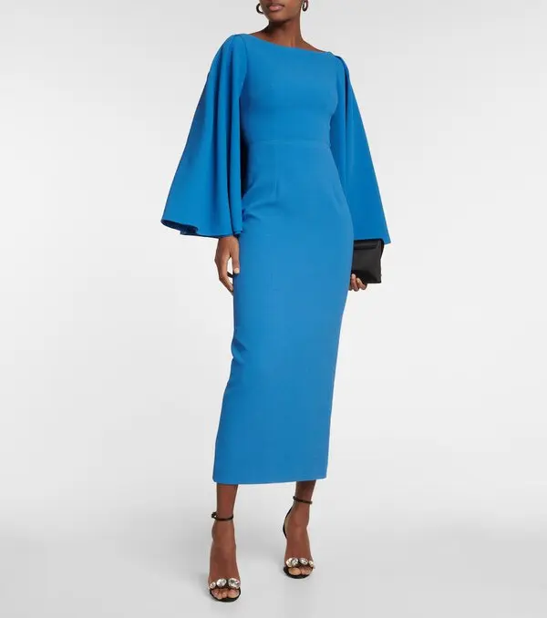 EMILIA WICKSTEAD Niesha Crêpe Midi Dress