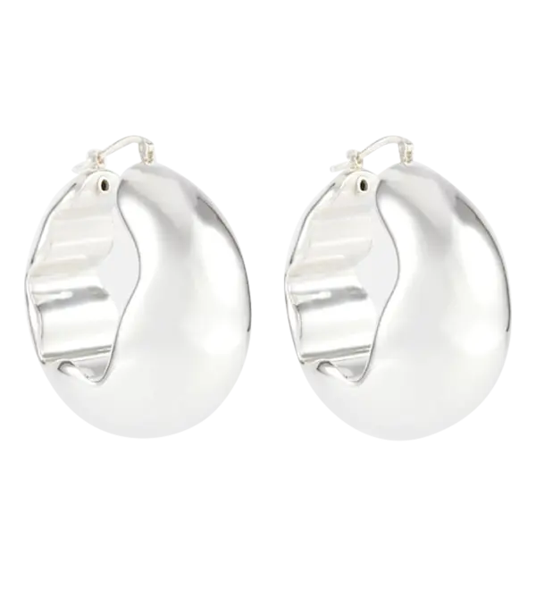 JIL SANDER Hoop Earrings - Silver
