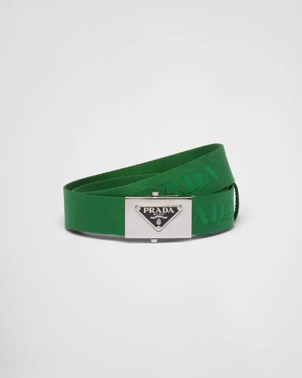 Prada Triangle Logo Metal Belt Buckle Green PRADA - PRADA プラダ TRIANGLE LOGO METAL BELT BUCKLE  main image 2
