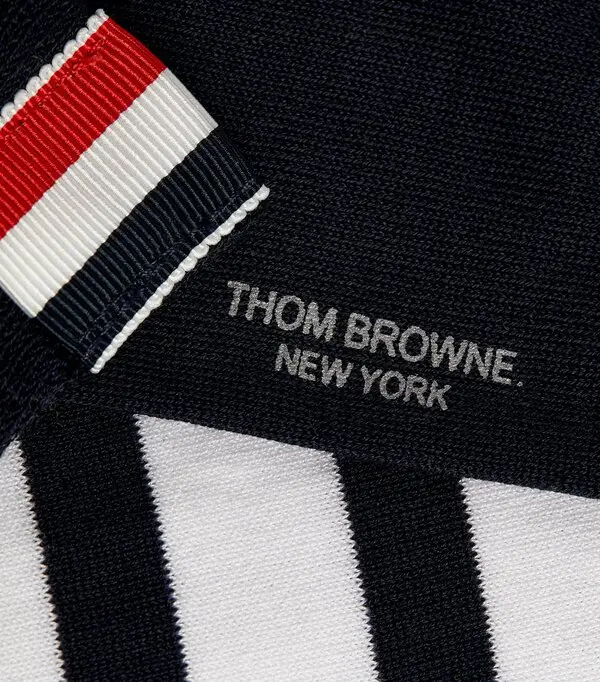 Thom Browne Cotton-blend Over-the-calf Socks - Navy