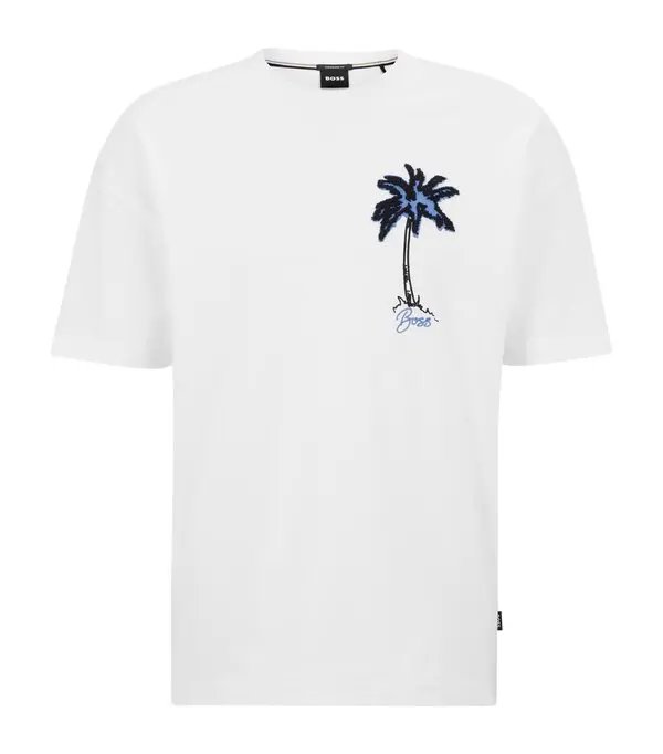 BOSS Oversized Appliqué T-shirt - White