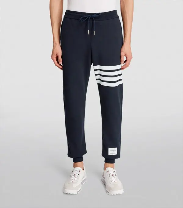 Thom Browne Four-stripe Sweatpants - Navy