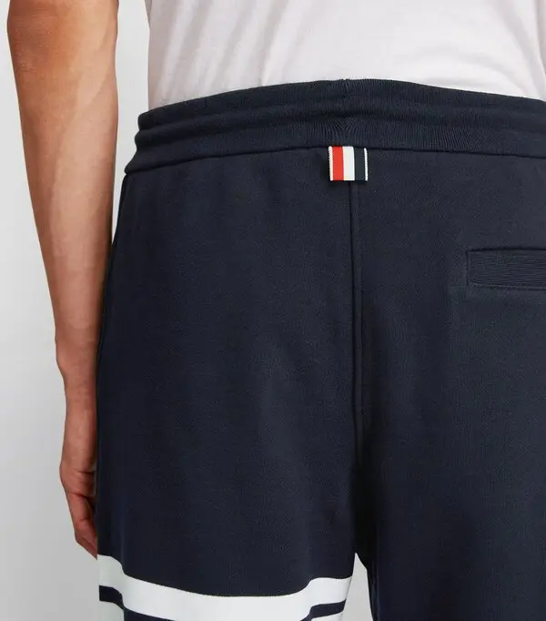 Thom Browne Four-stripe Sweatpants - Navy