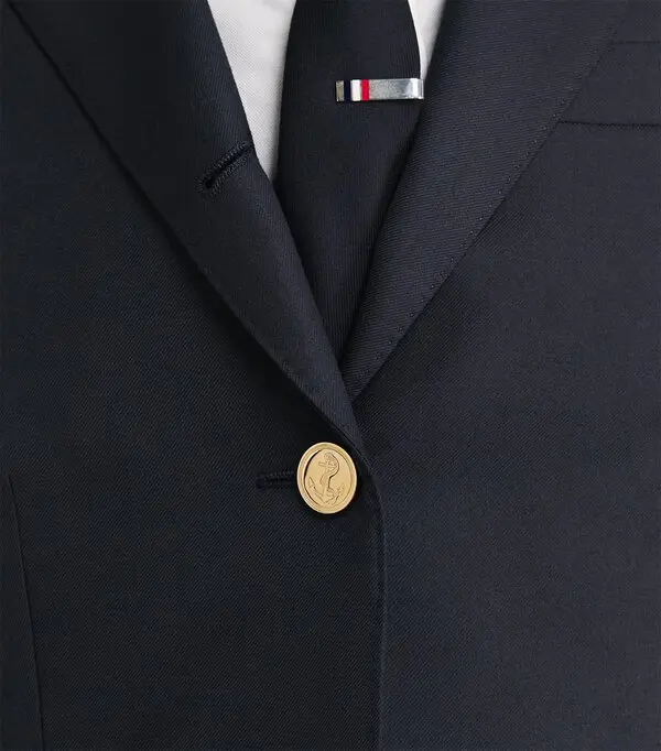 Thom Browne Wool Sport Coat - Navy
