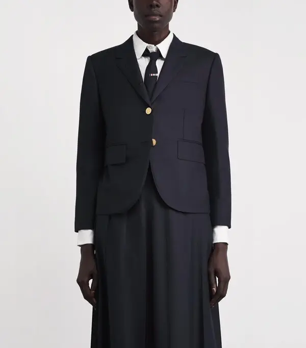 Thom Browne Wool Sport Coat - Navy