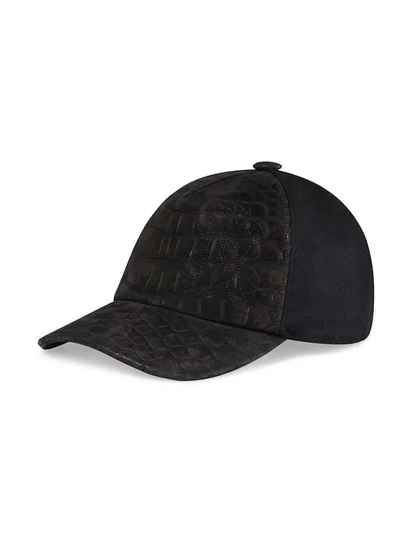 Casquette Baseball Stefano Ricci Cuir Blanc Taille XL - Neuve Avec étiquettes