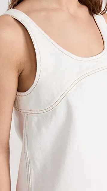 FRAME Micro Flare Denim Dress