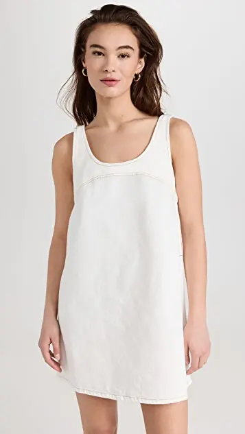 FRAME Micro Flare Denim Dress