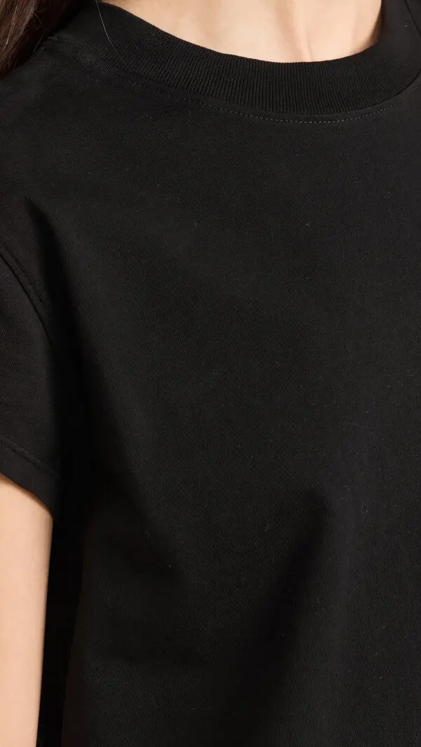 AGOLDE Bryce Cap-sleeve T-shirt - Black