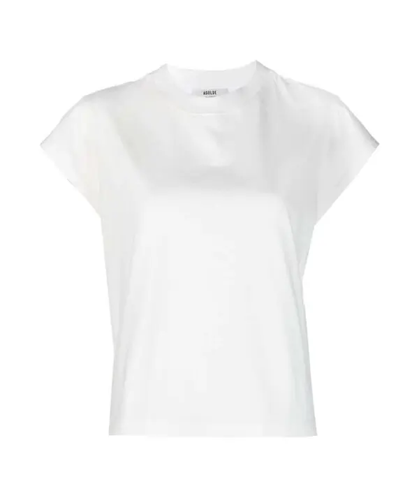 AGOLDE Bryce Cap-sleeve T-shirt - White