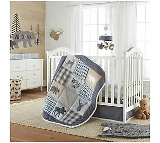 LEVTEX BABY Logan 4-piece Nursery Crib Bedding Et - One-color