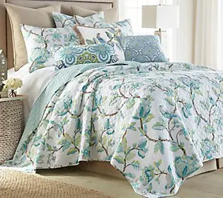 LEVTEX HOME Cressida 3-piece Floral Full/queen Uilt Set - One-color