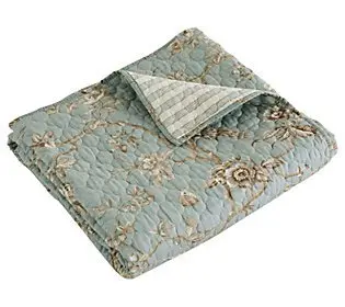 LEVTEX HOME Lyon Teal Quilted Throw - One-color
