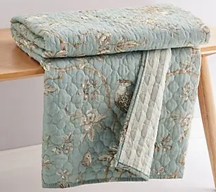 LEVTEX HOME Lyon Teal Quilted Throw