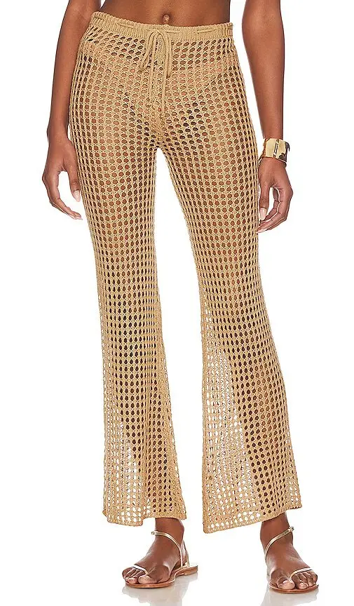 Superdown Elektra Crochet Pant - Nude