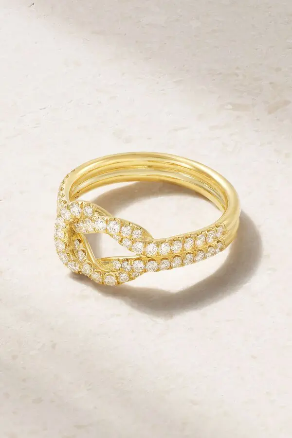 ANITA KO Knot Diamond Ring
