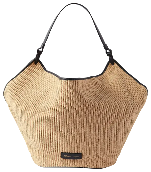 Khaite Lotus Raffia Tote