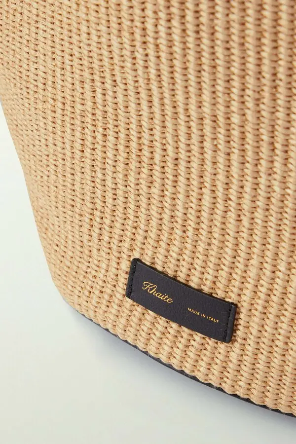 Khaite Lotus Raffia Tote