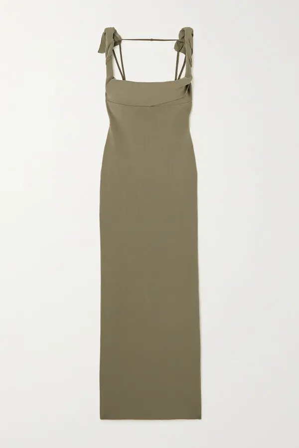 Jacquemus Open-back Stretch-knit Maxi Dress