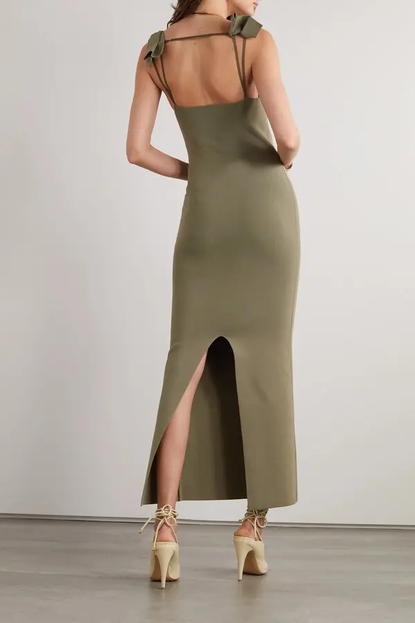 Jacquemus Open-back Stretch-knit Maxi Dress