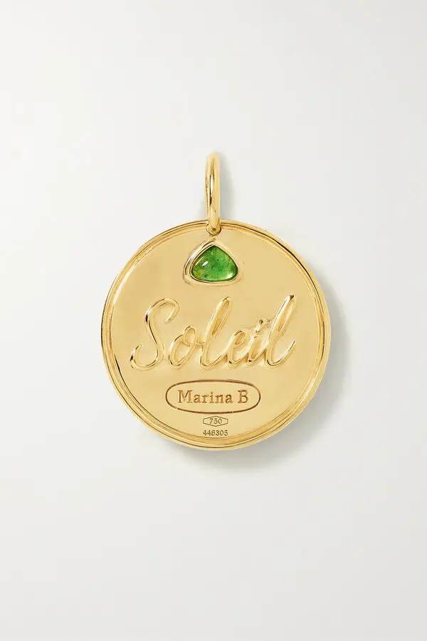 Marina B Soleil 18-karat Emerald Pendant