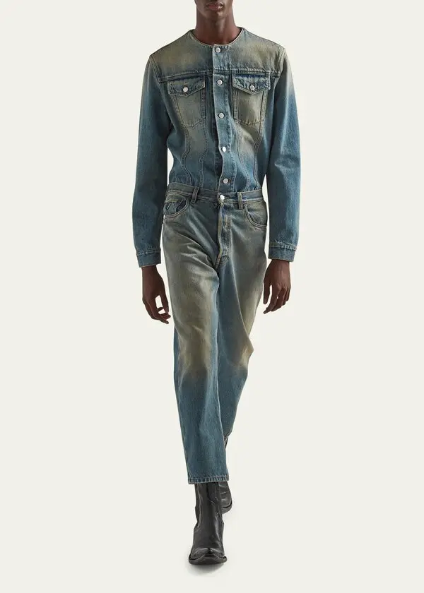 Prada Light Wash Denim Jeans - Light Blue