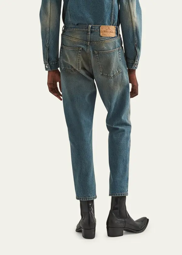 Prada Light Wash Denim Jeans - Light Blue