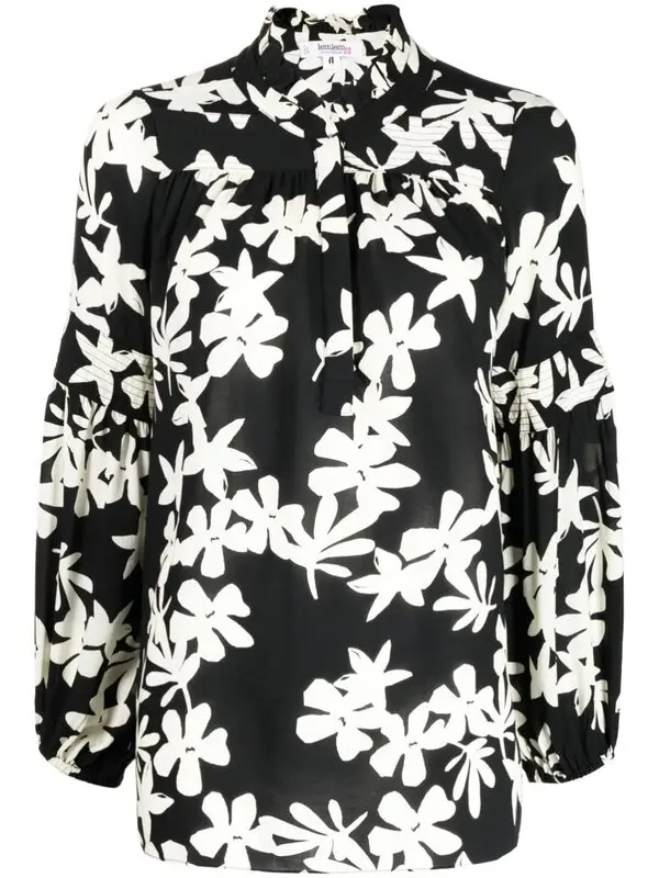 LEMLEM Floral-print Ruffled Blouse