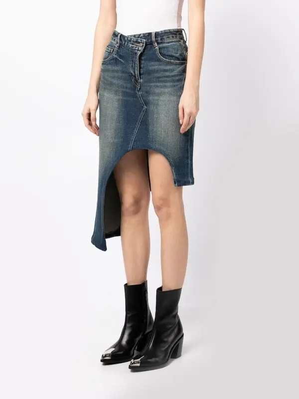 JNBY Asymmetric Denim Skirt