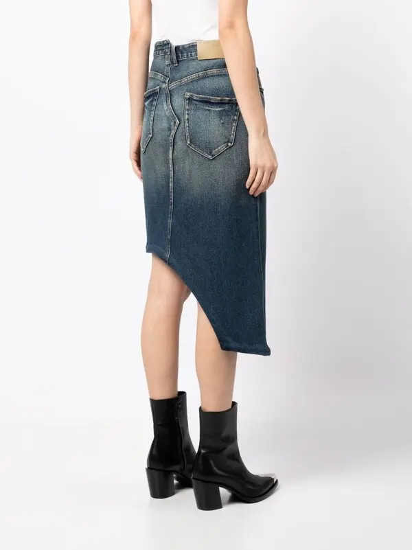 JNBY Asymmetric Denim Skirt