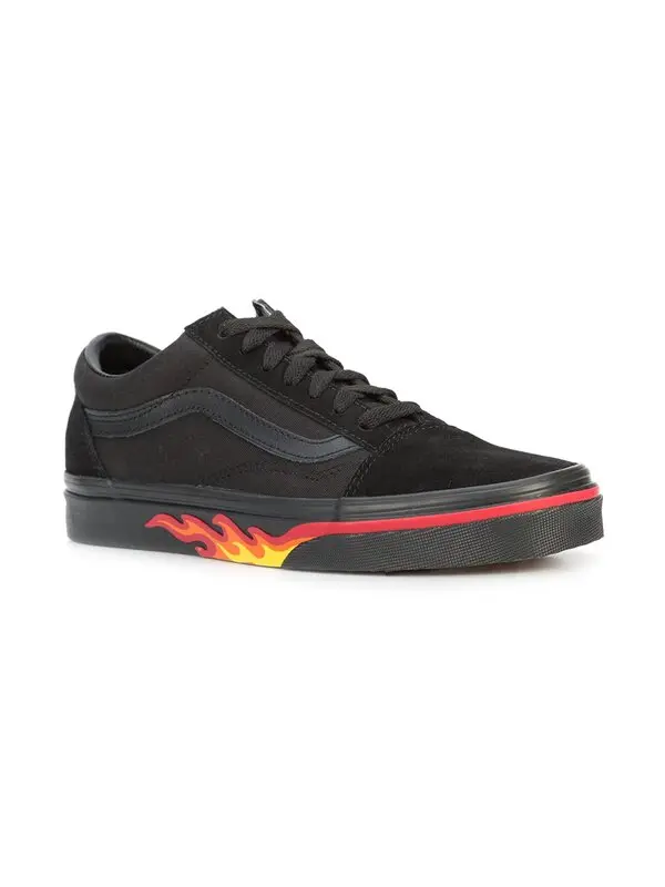 VANS Old Skool Flame Lace-up Sneakers - Black