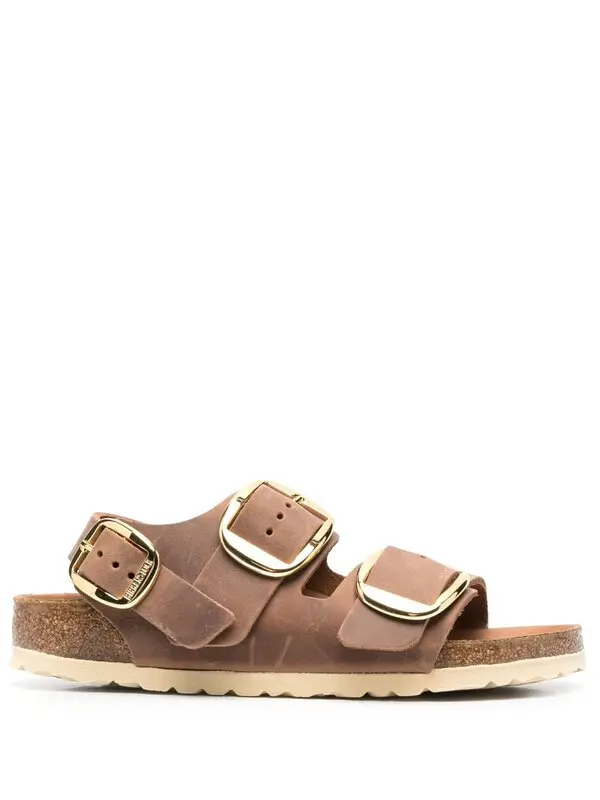 BIRKENSTOCK Milano Buckled Slingback Sandals - Brown