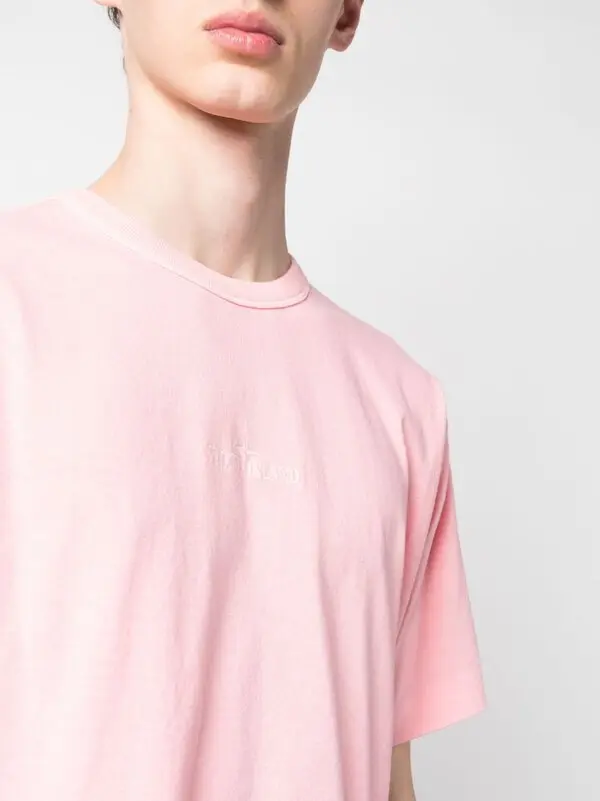 Stone Island Embroidered-logo T-shirt