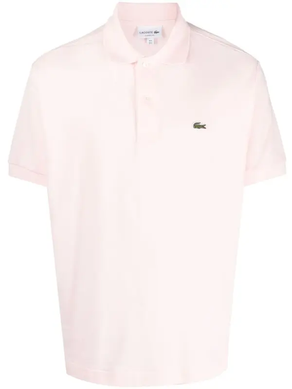 Lacoste Logo-patch Polo Shirt - Pink