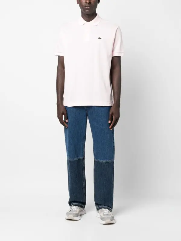 Lacoste Logo-patch Polo Shirt - Pink