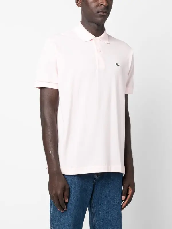 Lacoste Logo-patch Polo Shirt - Pink