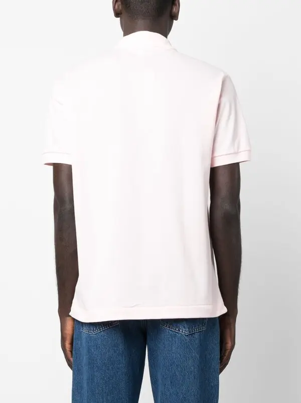 Lacoste Logo-patch Polo Shirt - Pink