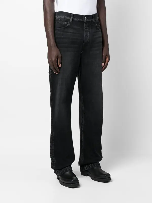 Amiri Stack Workman Straight-leg Jeans - Black