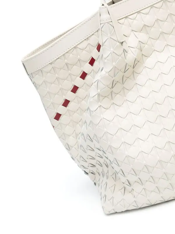SERAPIAN Textured Leather Tote - Neutrals