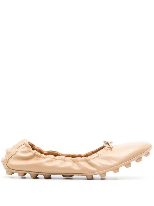 TOD'S Gommino Ballerina Shoes - Neutrals