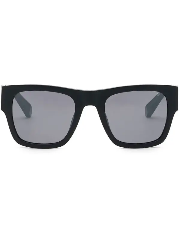Philipp Plein Icon Hexagon Square-frame Sunglasses - Black