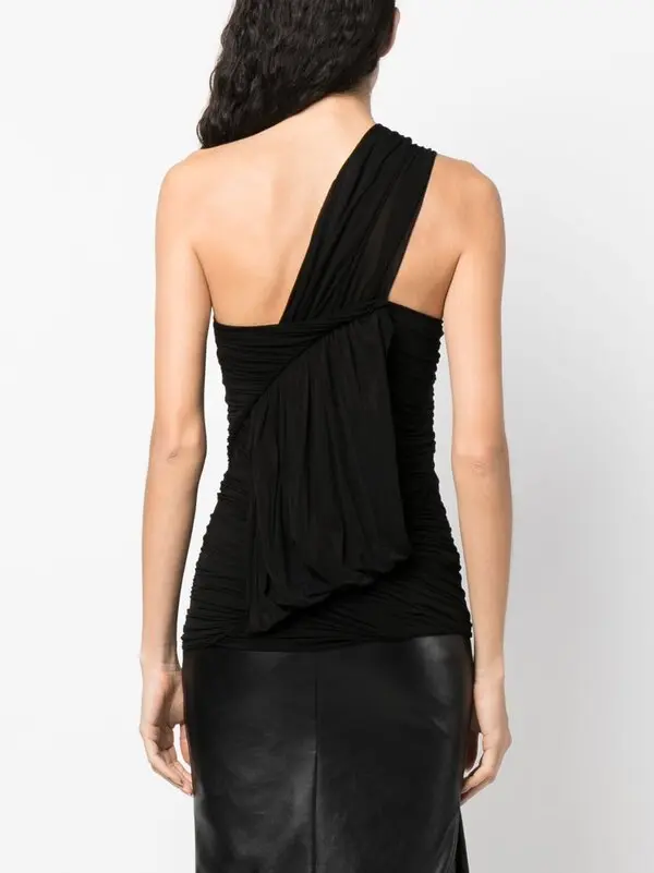 Rick Owens Edfu Ruched Draped Top