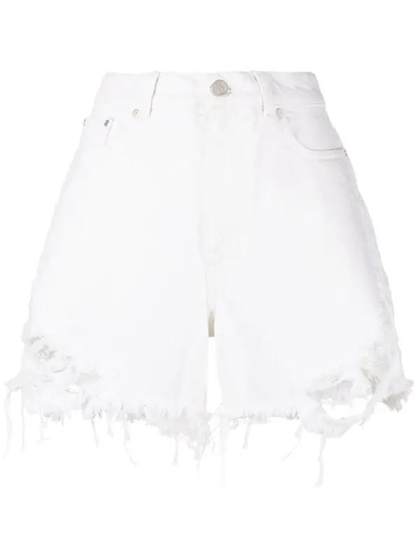 Stella McCartney Distressed Denim Shorts