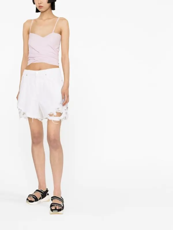 Stella McCartney Distressed Denim Shorts