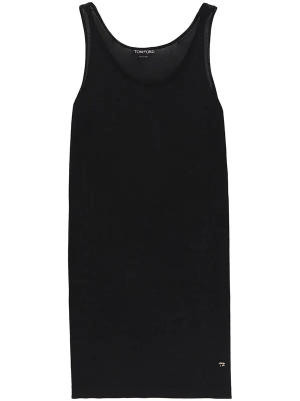 TOM FORD Logo Plaque Tank Dress