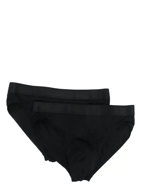 Wolford Logo-waistband Briefs - Black