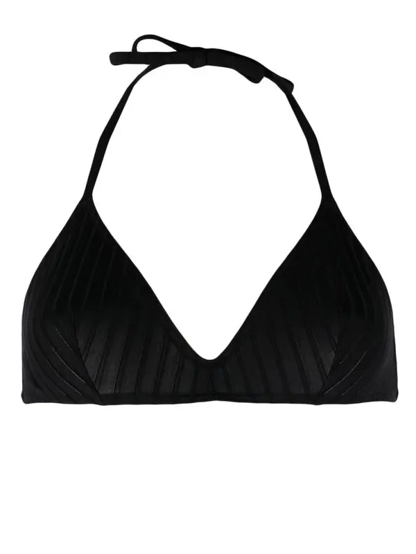 ERES Ribbed Triangle Bikini Top - Black